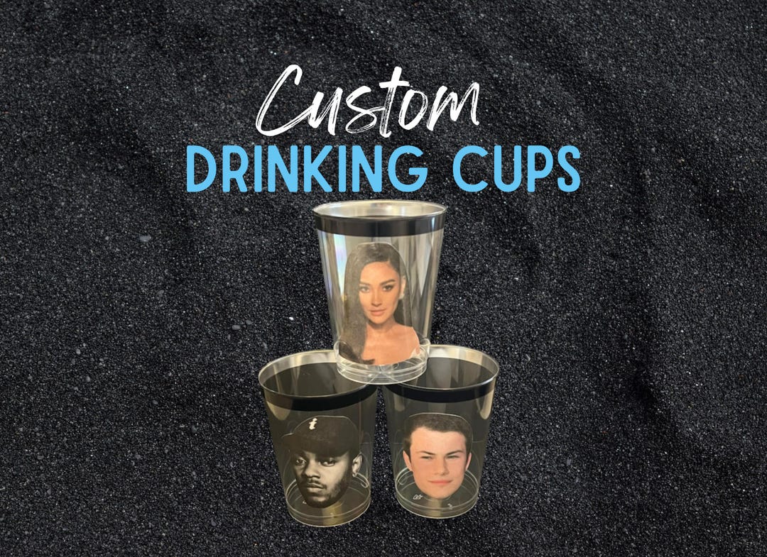Custom Drinking Cups/ Party Favors/ Custom Party Favors/ Cups/ Drinking ...