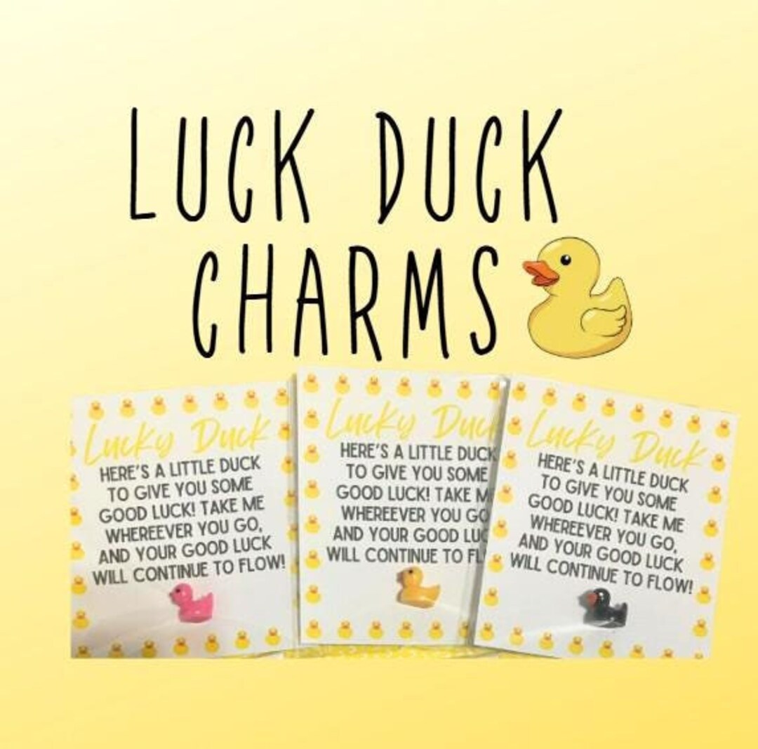 Luck Duck Good Luck Charm/ Good Luck Charm/lucky Ducky Charm-/gift - Etsy