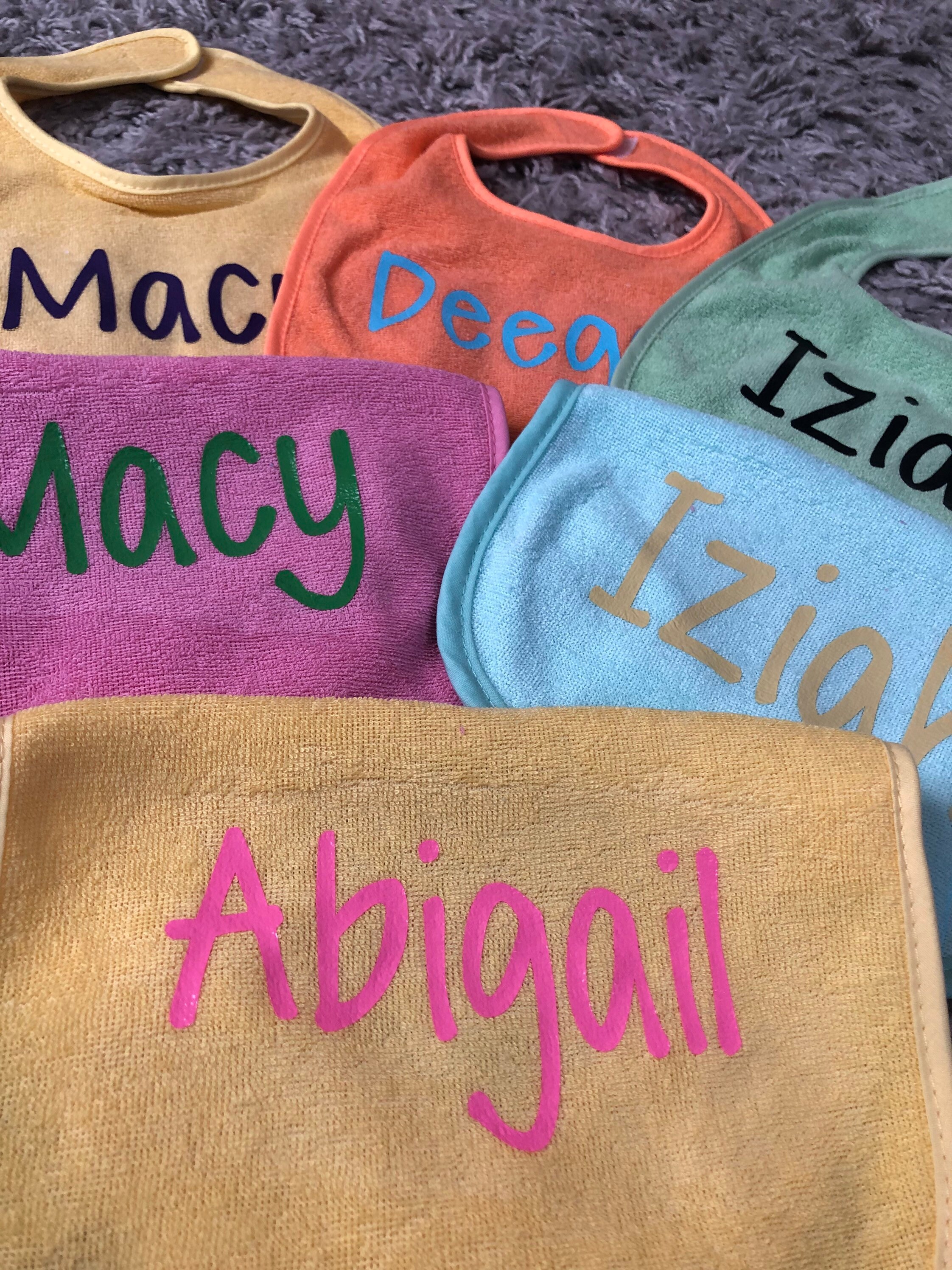 Custom Name Baby Bibs/ Baby Bibs/ Personalized Baby Bibs/ Baby - Etsy