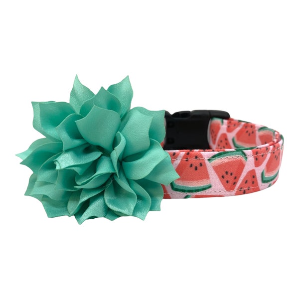 Aqua Dog Collar - Etsy