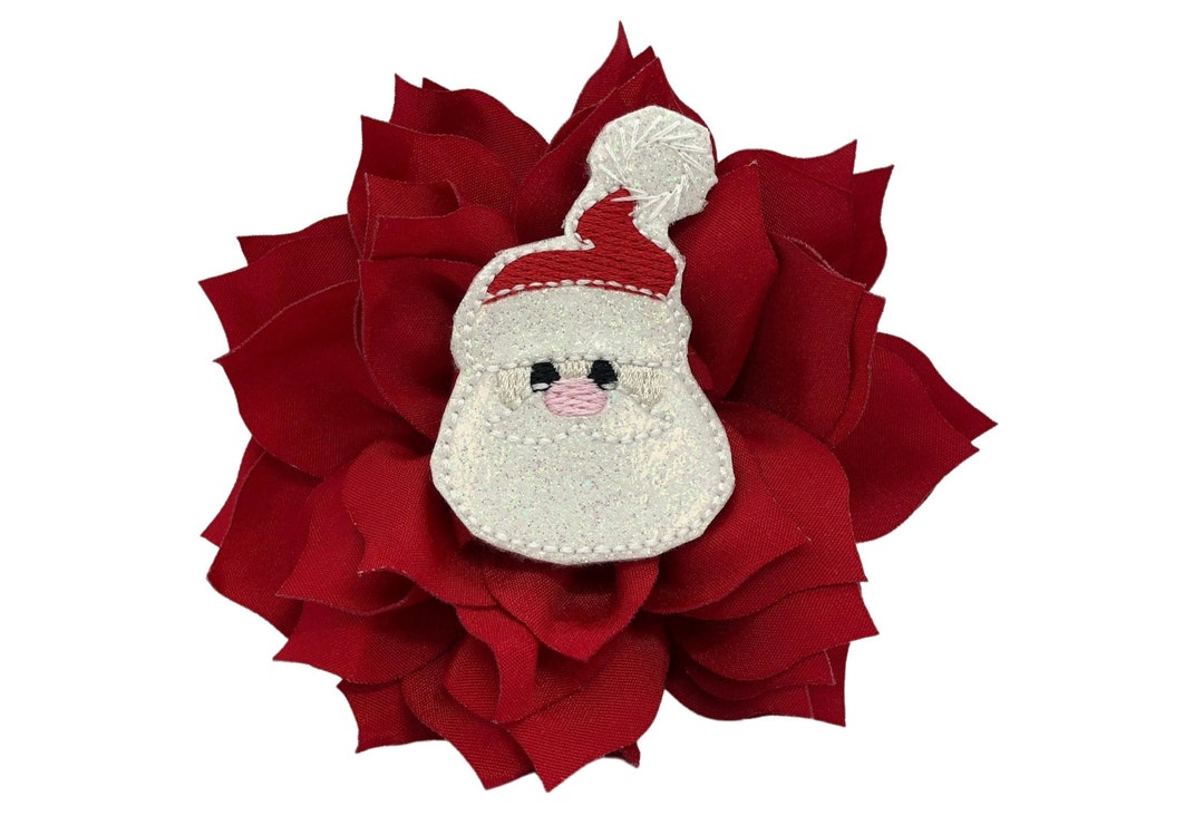 Santa Claus Embellished Dog Collar Flower - Etsy