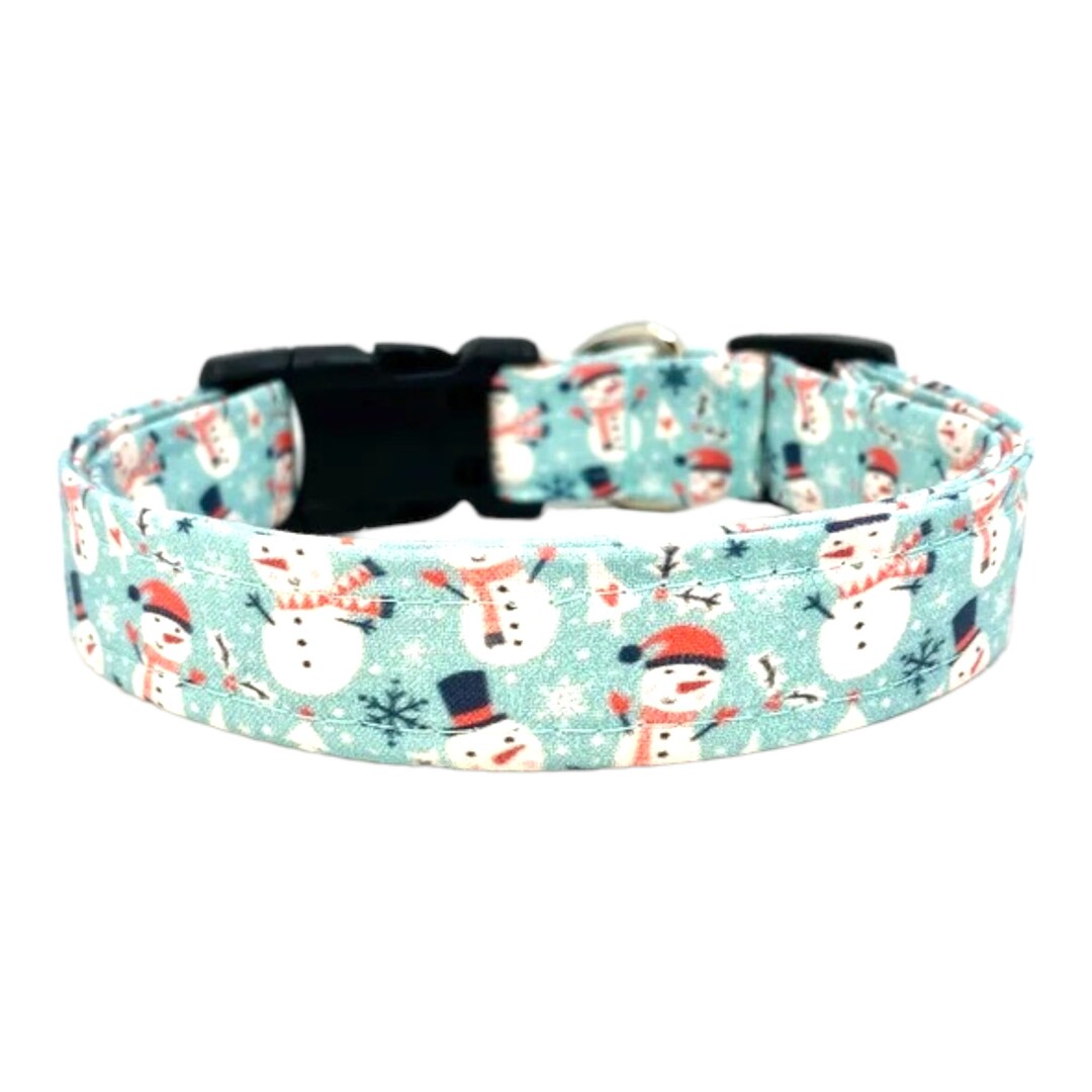Christmas & Winter Snowman Dog Collar - Etsy