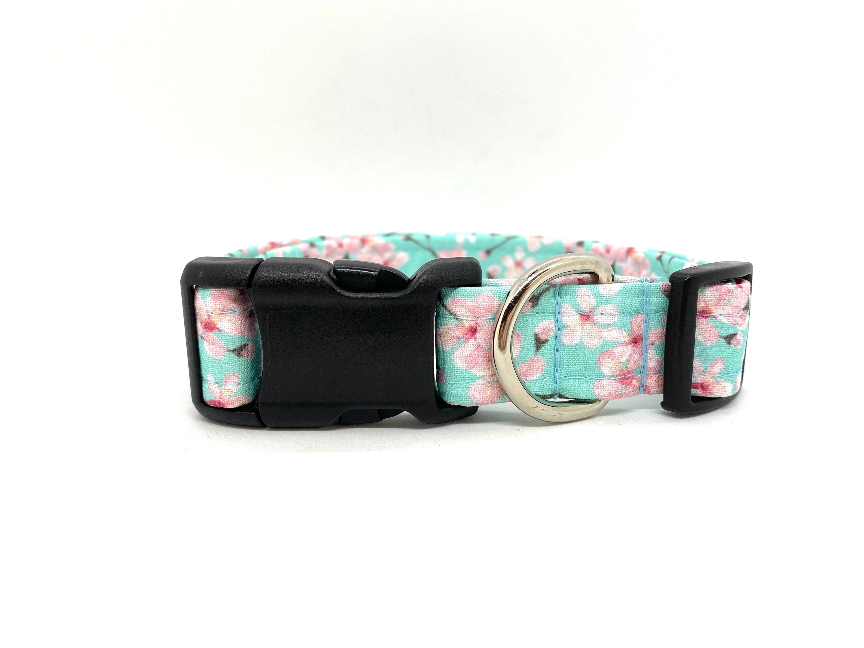Flower Dog Collar Spring Floral Dog Collar Cherry Blossom - Etsy