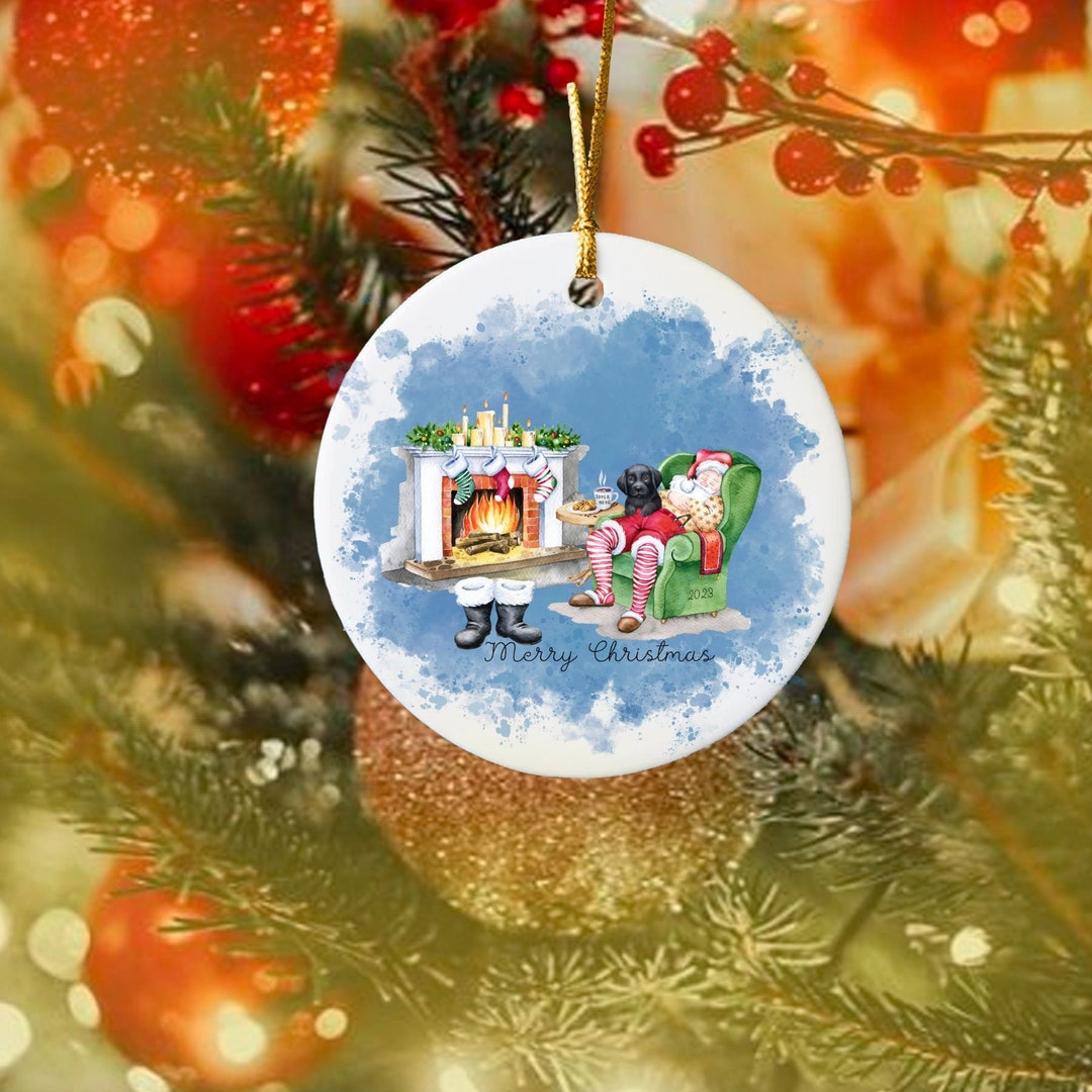 Black Lab Christmas Ornament Lab Christmas Ornament 2023 - Etsy