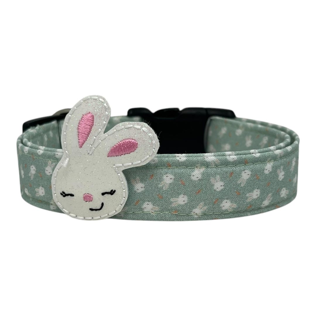 Easter Dog Collar, Mini Easter Bunny and Carrot Dog Collar With ...