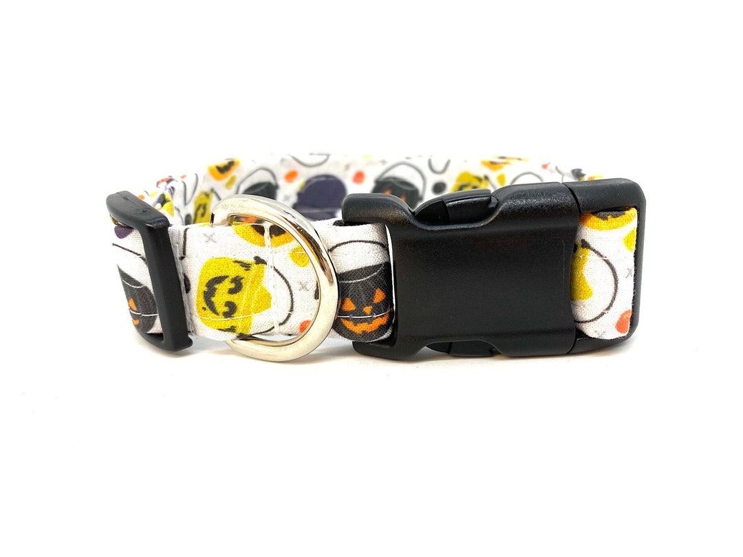 Dog Collar, Halloween Buckets Dog Collar, Ack O' Lantern Dog Collar ...
