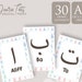 Raindrops Arabic Alphabets "alif Baa Taa" A6 Flashcard - Alif Ba Ta - Etsy