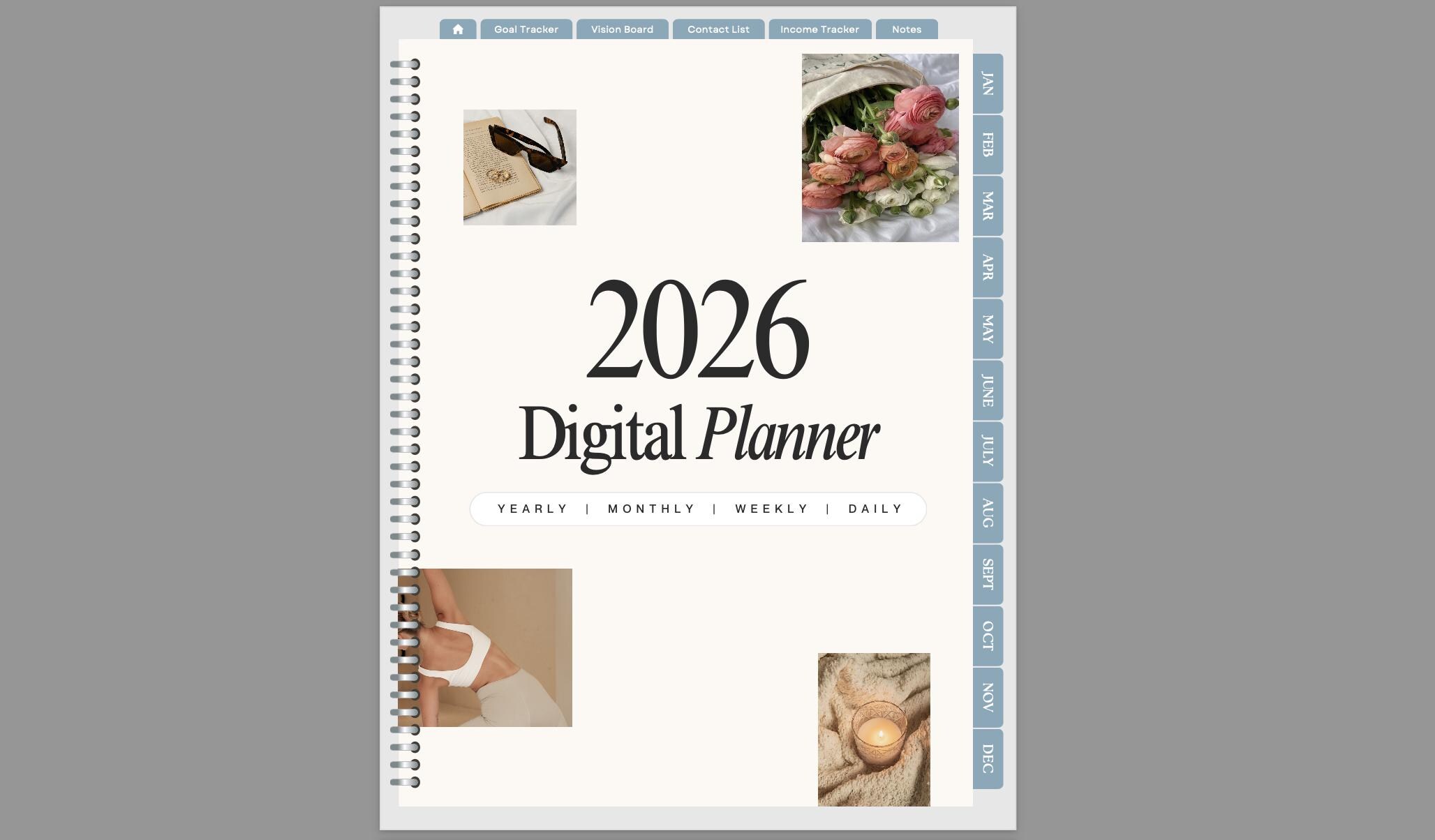 2026 Digital Planner, 2026 Daily Planner, 2026 Planner, 2026 Dated ...