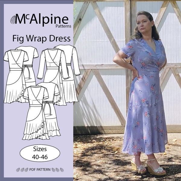 Wrap Dress Pattern - Etsy