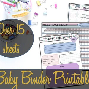 Baby Journal Printable Inserts, Baby Diary, Baby Record, Sleep Chart ...