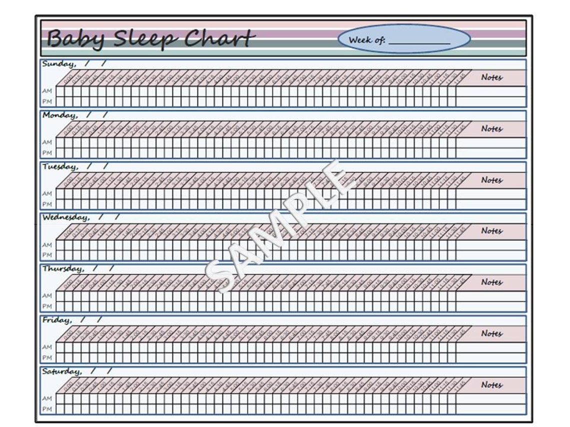 Baby Journal Printable Inserts, Baby Diary, Baby Record, Sleep Chart ...
