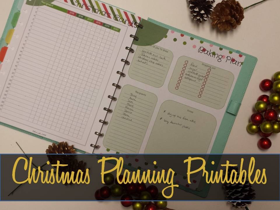 Happy Planner Christmas Planning Inserts Holiday Menu Happy | Etsy