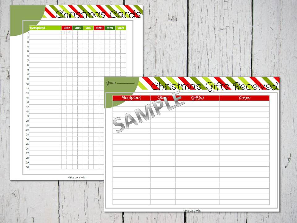Christmas Planning Inserts, Holiday Menu, BIG Happy Planner Inserts ...