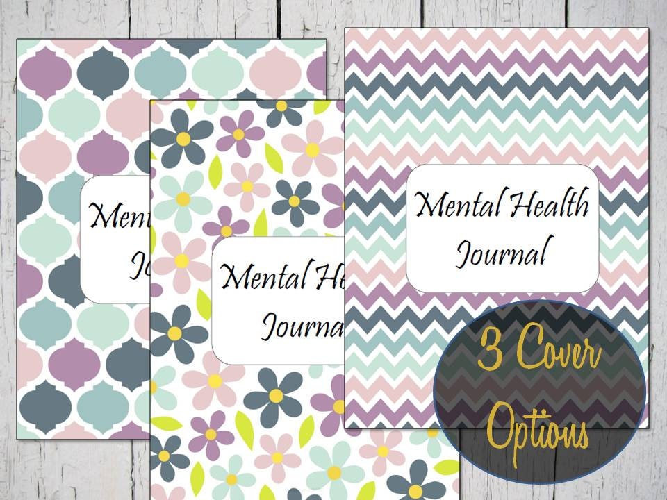 Mental Health Journal Printables Personal Size (6.75x3.75), Anxiety ...