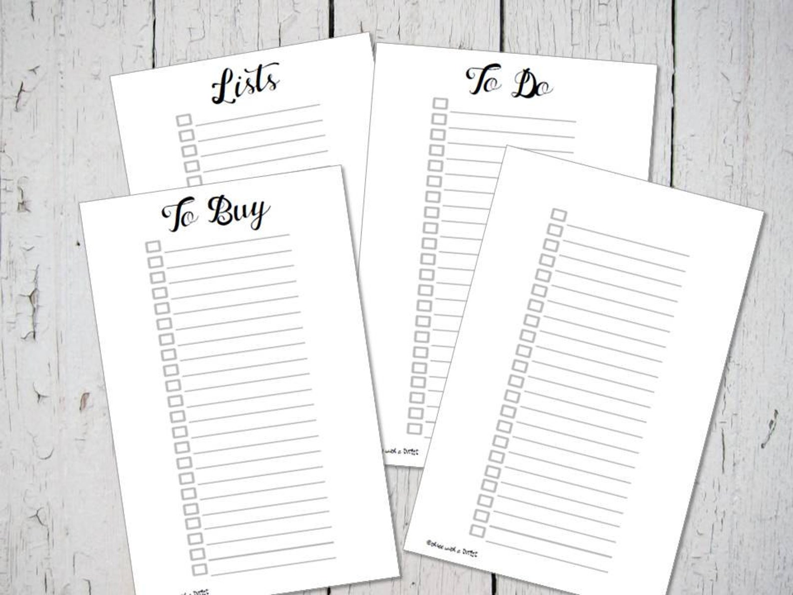 List A5 Inserts A5 Printable Inserts Half Sheet Inserts A5 - Etsy