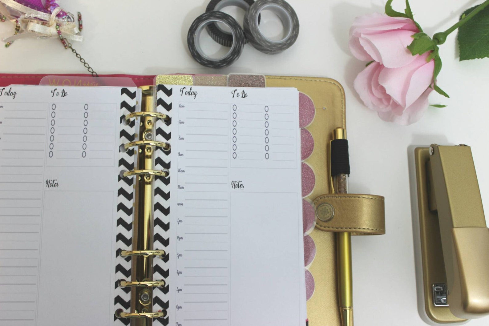 Today A5 Printable Inserts, A5 Inserts, Daily Schedule, Webster's Pages ...