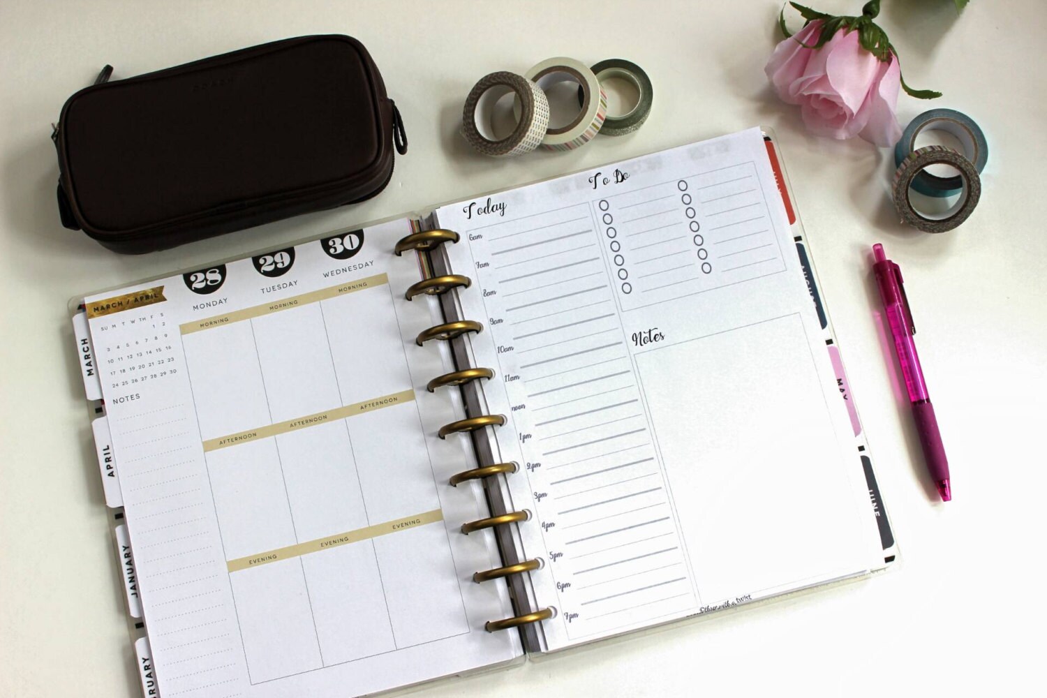 Happy Planner Inserts, Happy Planner Hourly, Daily Insert, Happy ...