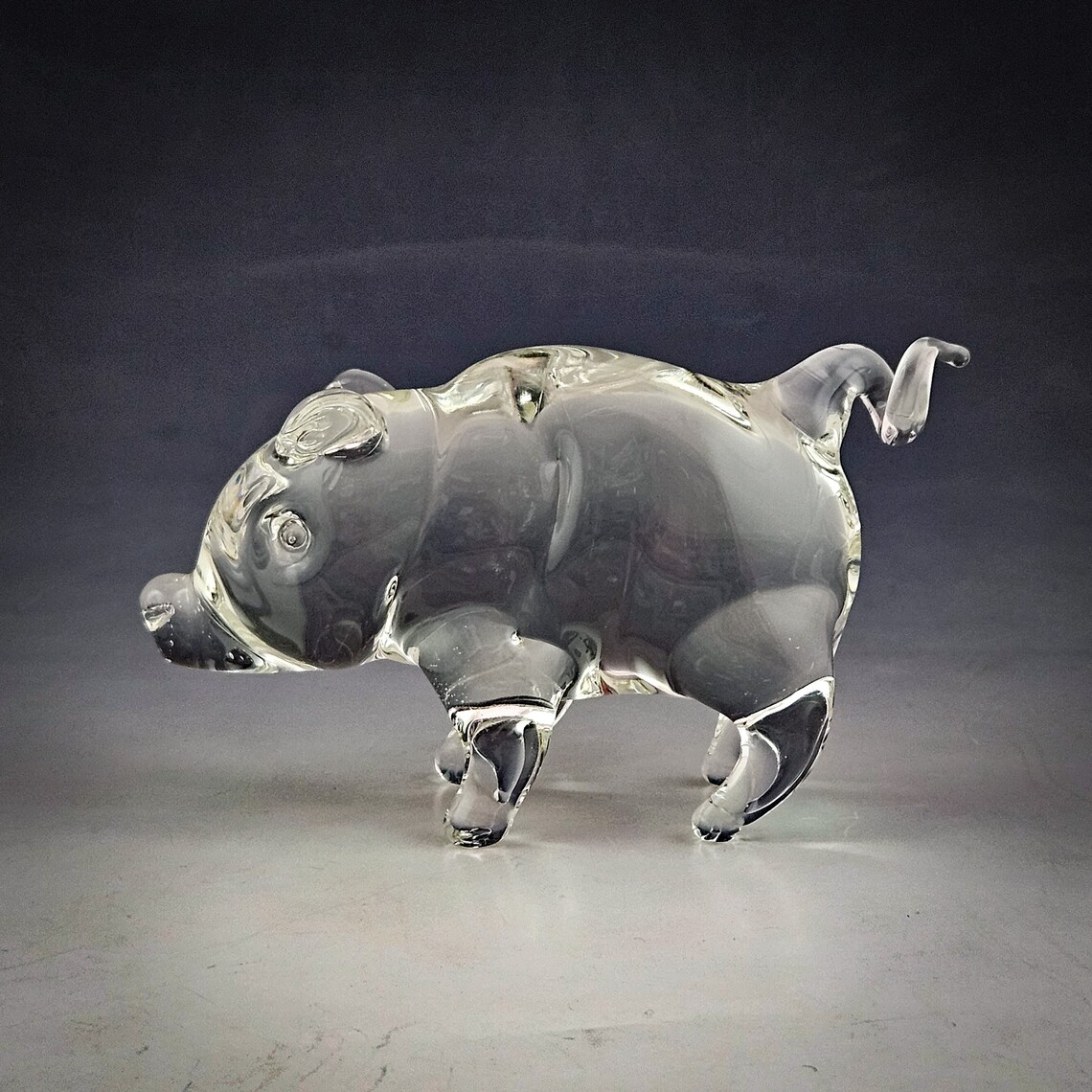 Clear Pig Sculpture - Etsy