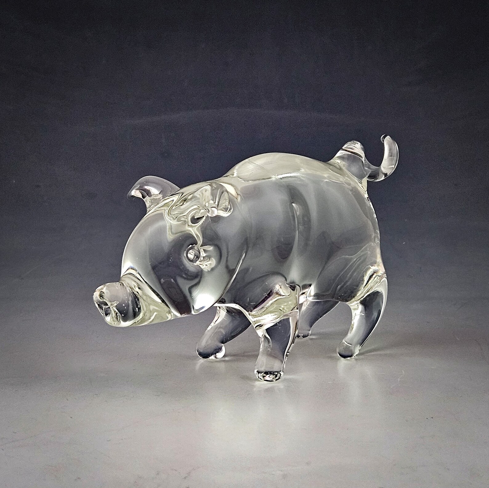 Clear Pig Sculpture - Etsy