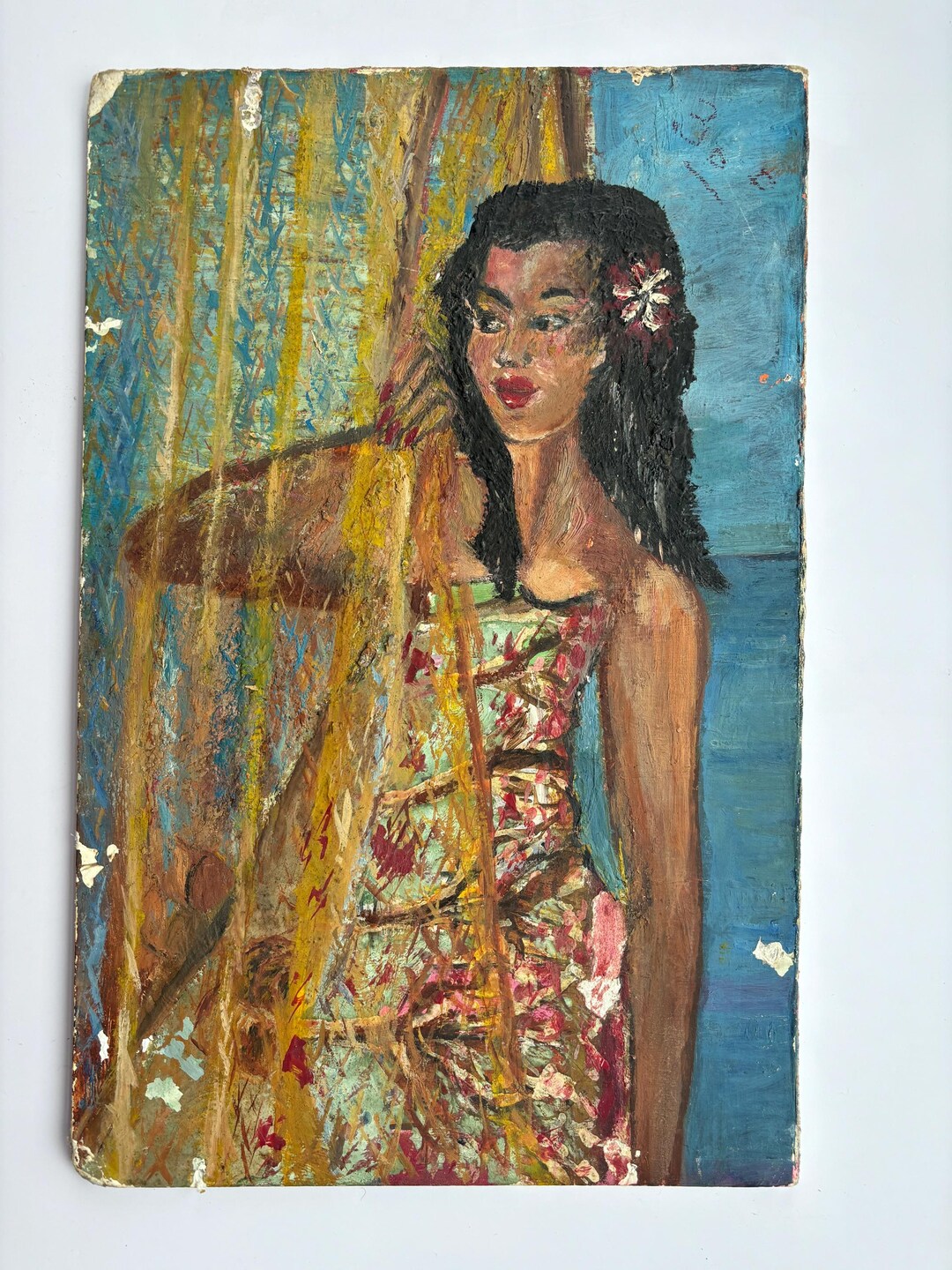 Two-sided Oil Painting on Board - Etsy