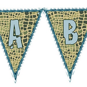 Printable Dinosaur Party Banner Alphabet Letters - Etsy