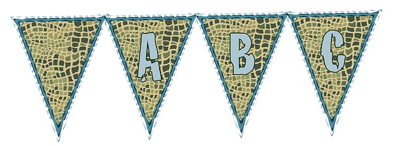 Printable Dinosaur Party Banner Alphabet Letters - Etsy