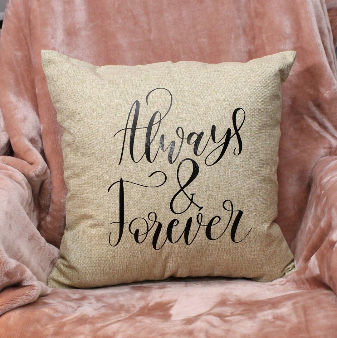 18x18 Always and Forever Throw Pillow Cover - Etsy
