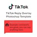 Tiktok Reply Bubble Photoshop Template Custom Question Response Overlay ...