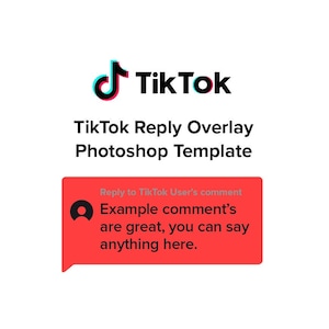 Tiktok Reply Bubble Photoshop Template Custom Question Response Overlay ...