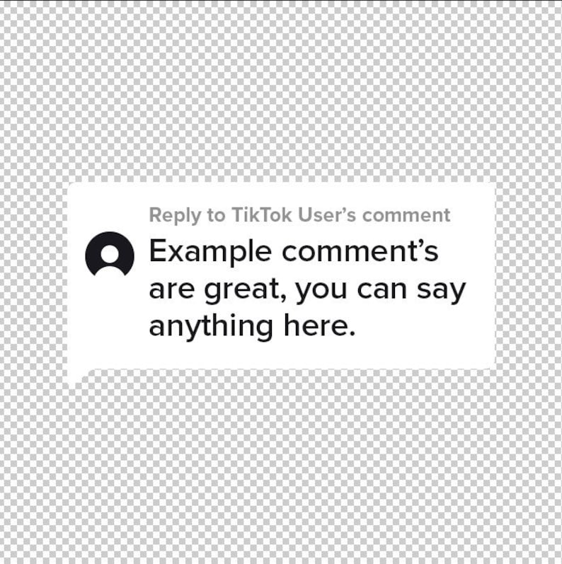 TikTok-Antwortblase Photoshop-Vorlage Benutzerdefiniertes Frage-Antwort ...