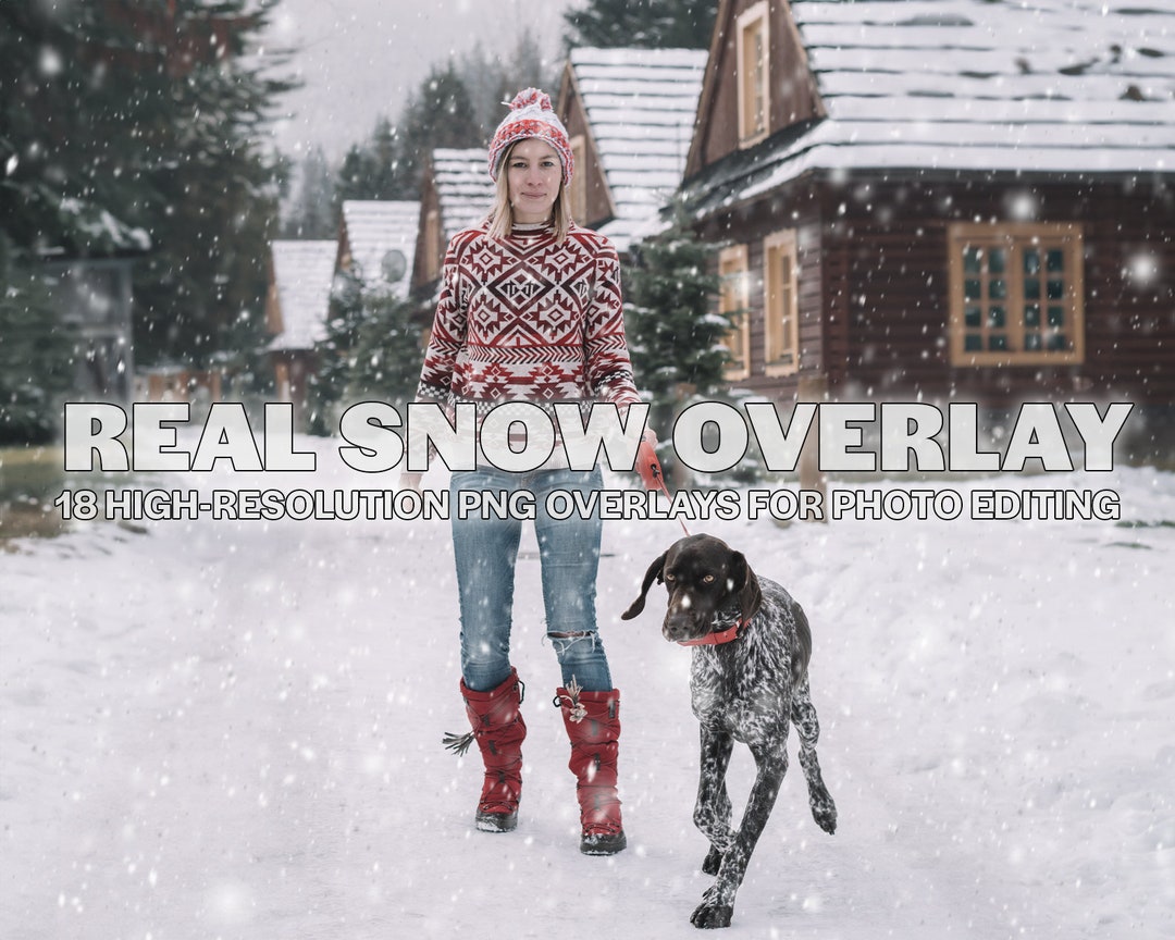 Realistic Snow Overlays | Falling Snow | Winter Time Overlays | Dark ...
