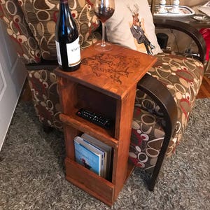 Sofa Side Table Chair End Table Side Wine Table Rustic End Table ...