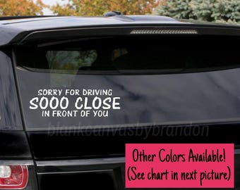 Funny car decal | Etsy