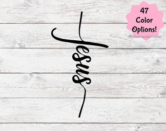 Jesus car decal | Etsy
