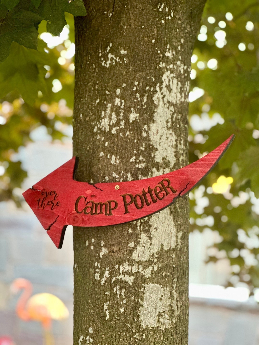 Whimsical Direction Sign, Yard Sign, Custom Engraved Destination Sign ...