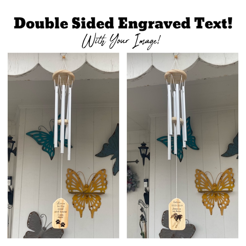 Personalized Wind Chime per Memorial Wind Chime Custom Wind - Etsy