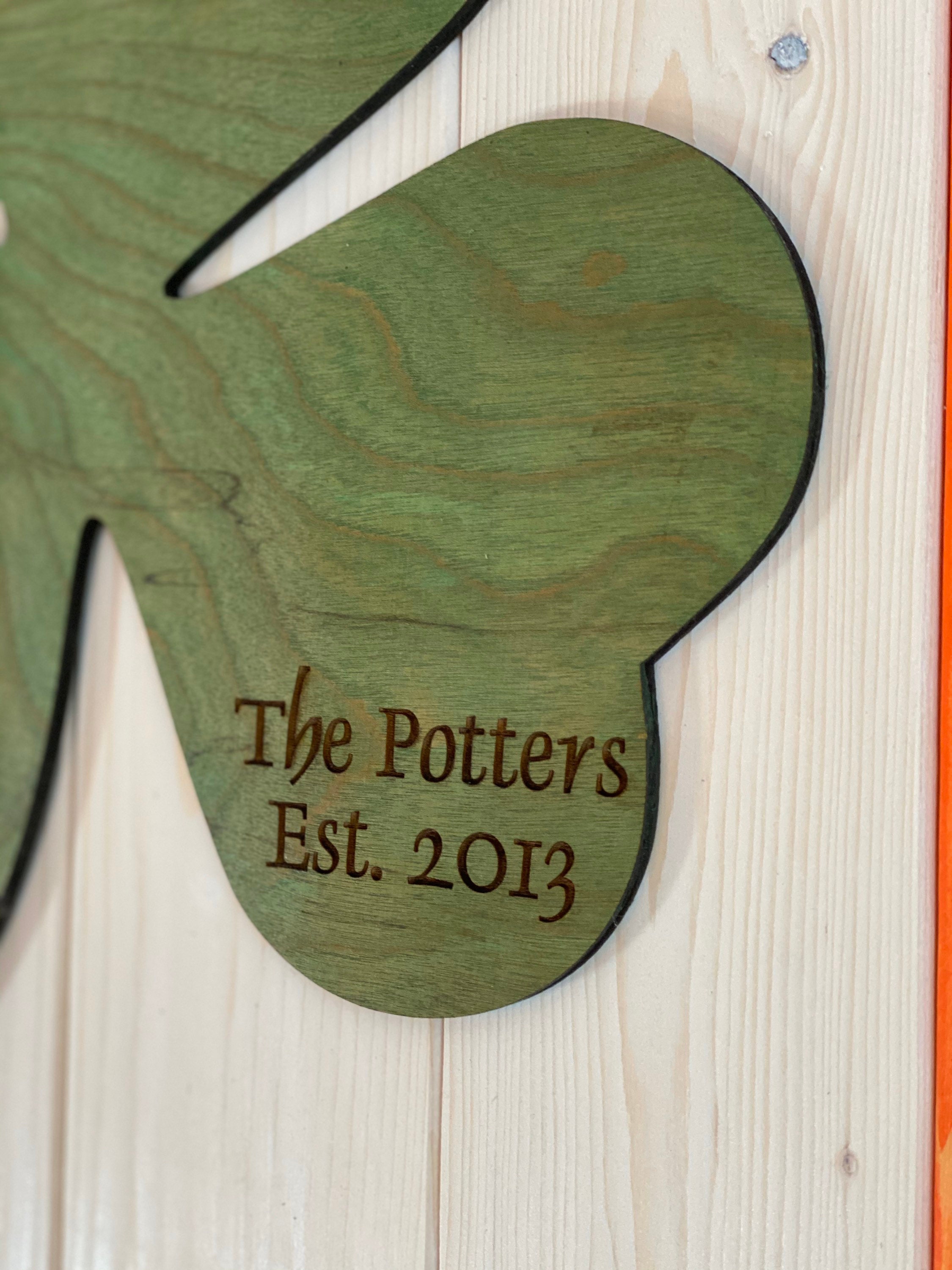 Wood Irish Flag, Irish Bar Decor, Personalized Irish Flag, Shamrock ...
