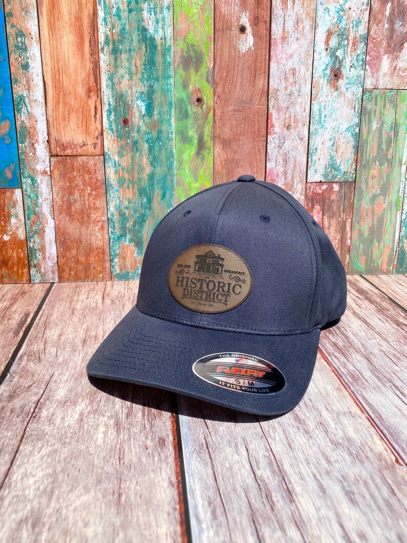 Custom Logo Leather Patch Hat, Custom Logo Fitted Baseball Hat ...