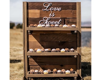 Rustic Cupcake Stand - Etsy