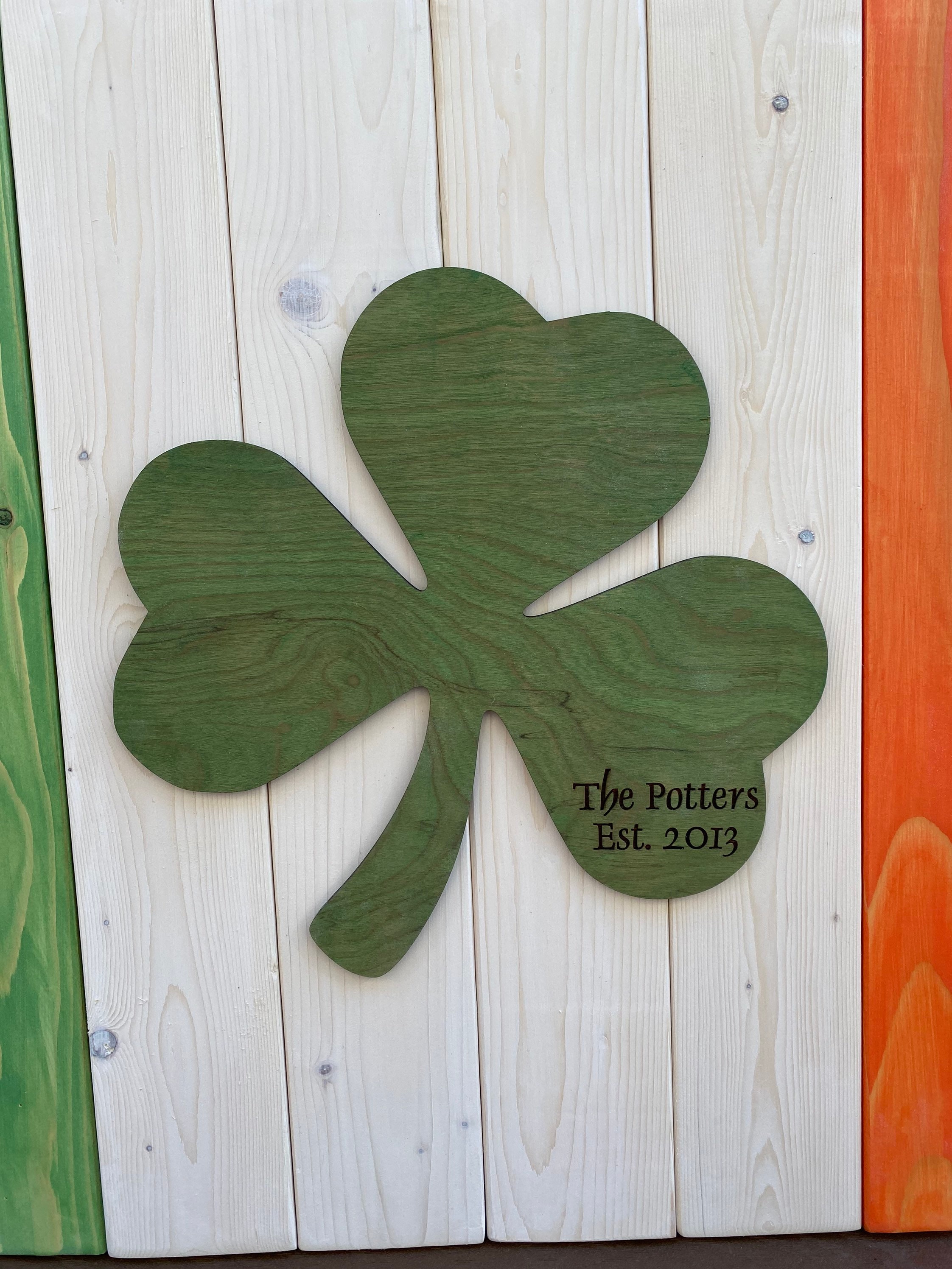 Wood Irish Flag Irish Bar Decor Personalized Irish Flag | Etsy