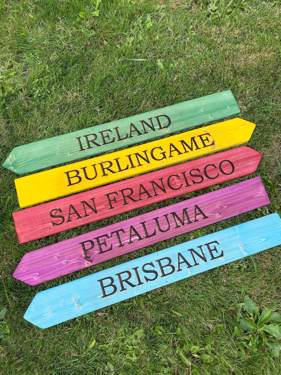 Yard Post Direction Signs, Yard Mileage Signs, Custom Destination Signs ...