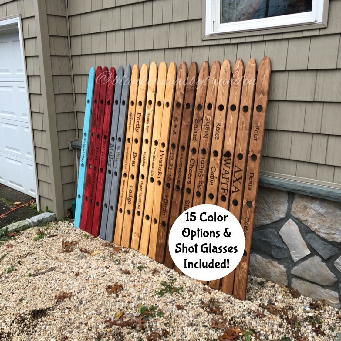 Ski Board For Shots Personalized Ski Board Rustic Wood Ski | Etsy