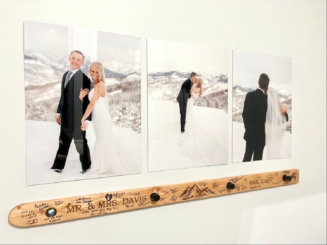 Rustic Wedding Guestbook Alternative, Ski Board for Shots, Ski Board ...