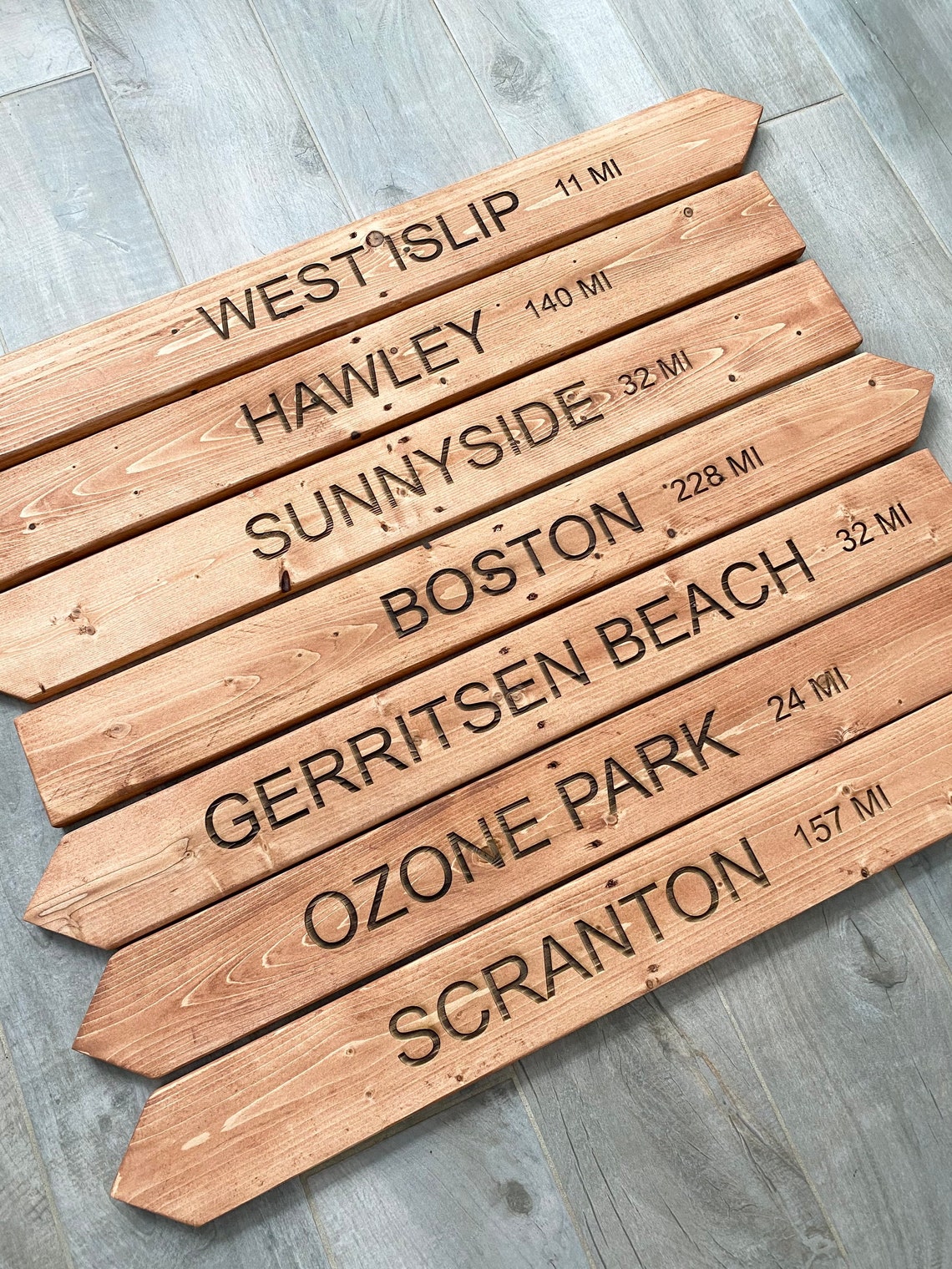 Direction Signs Yard Mileage Signs Custom Destination Signs - Etsy