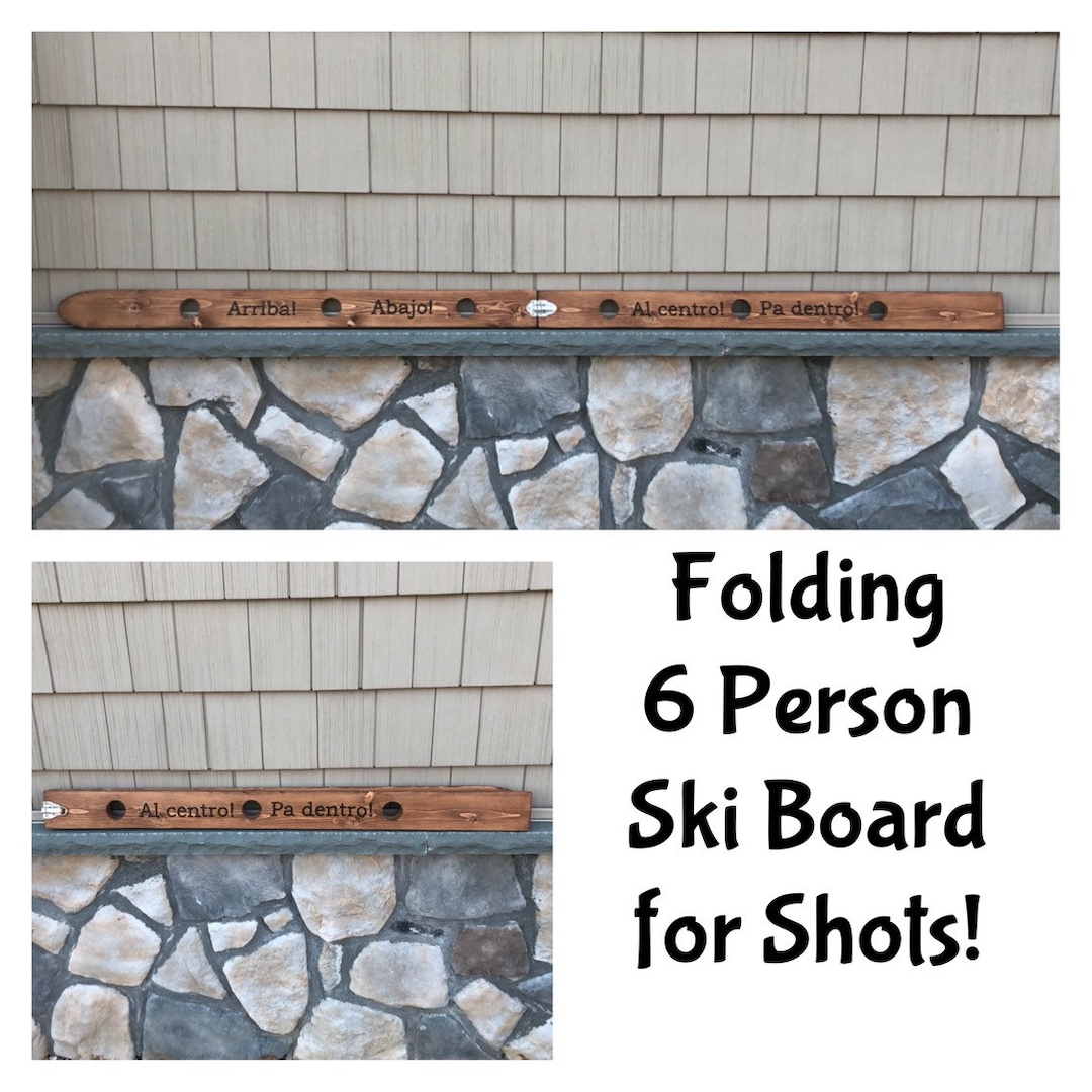 Folding 6 Person Ski Board for Shots, Personalized Folding Ski Board ...
