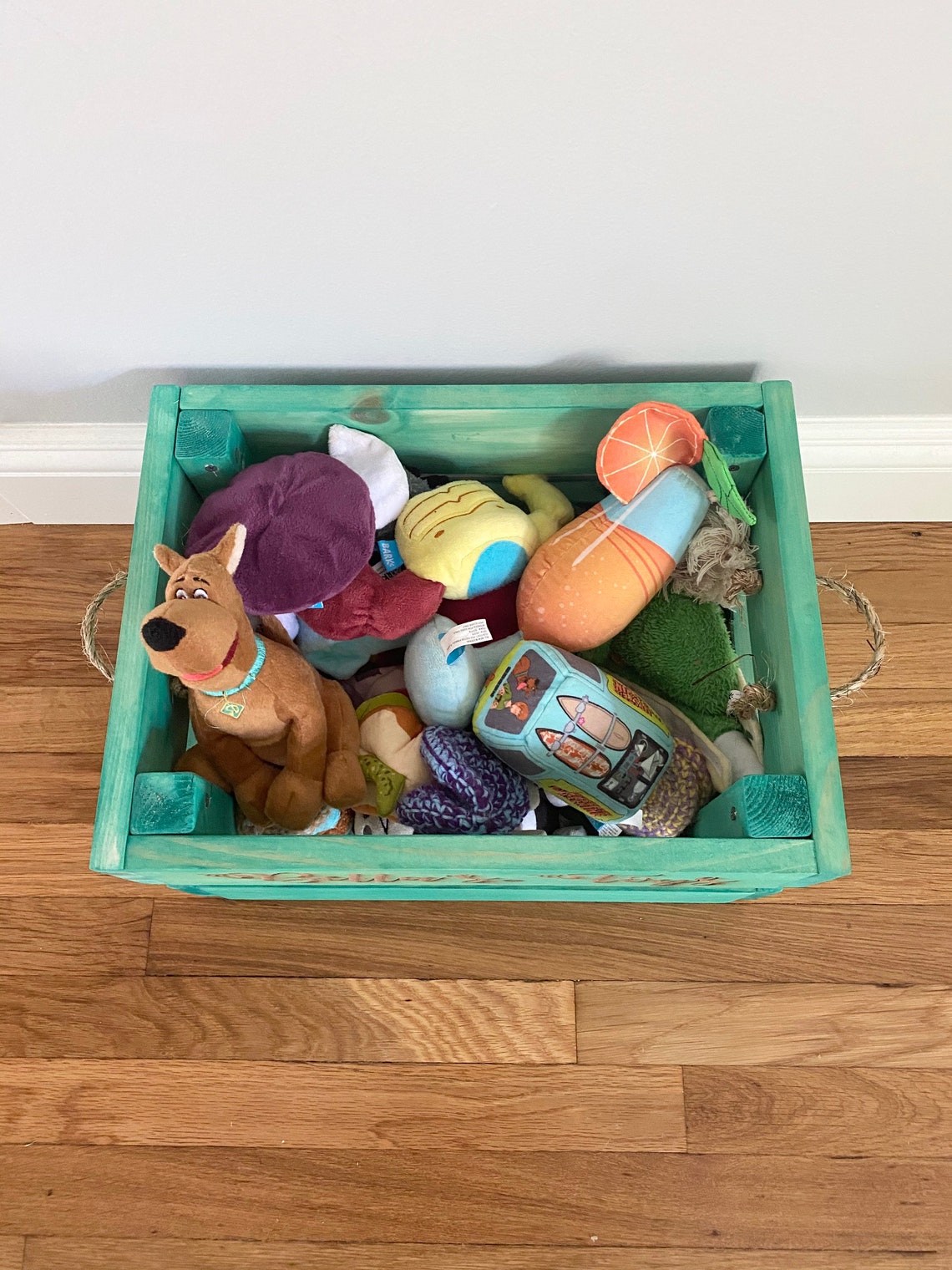 Dog Toy Box, Personalized Dog Toy Bin, Pet Toy Box, Rustic Toy Box ...