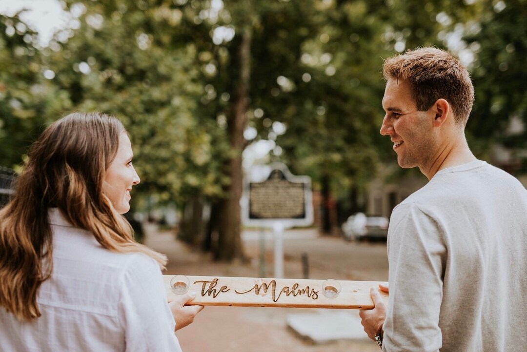 Engagement Photo Prop, Save the Date Prop Idea, Mini Shot Board ...