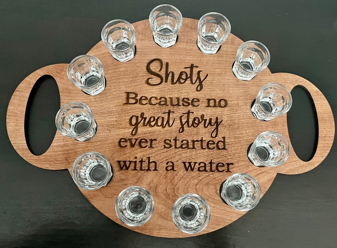 Shot Flight, Party Shot Tray, Personalized Shot Flight, Tequila Serving ...