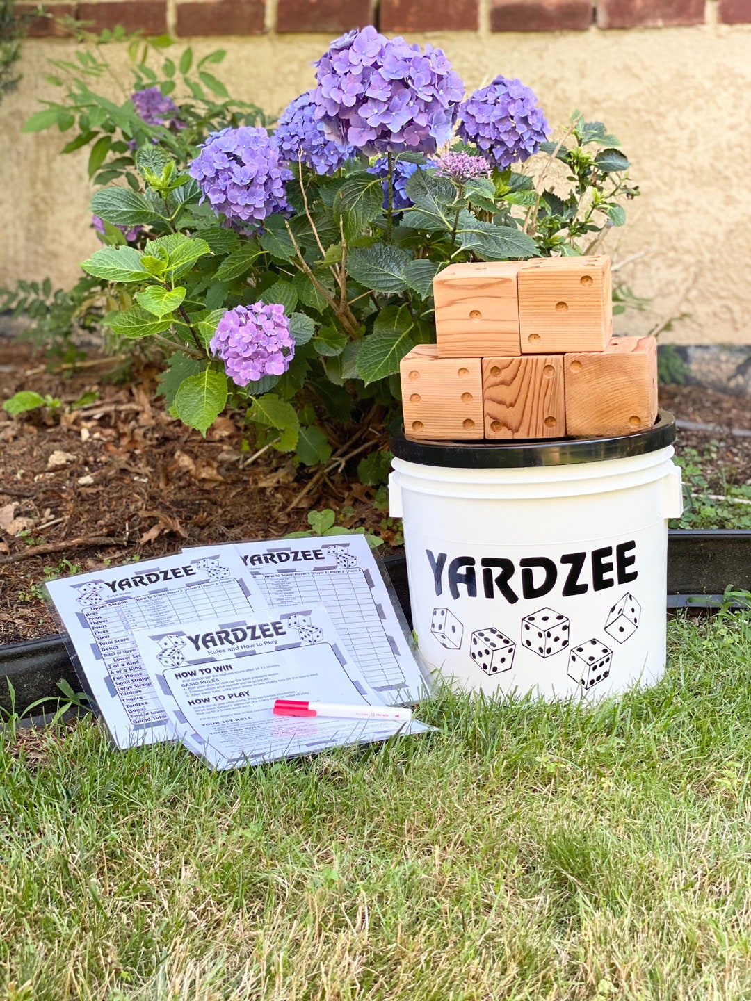 Yardzee, Yard Dice Game, Lawn Game Yard Games, Wedding Reception Game ...