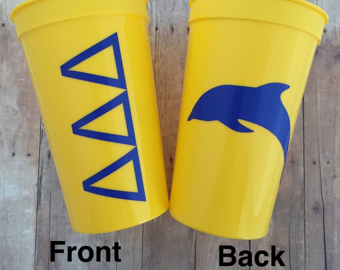 Tri Delta Sorority Cup Delta Delta Delta Cup Tri Delt Cup - Etsy